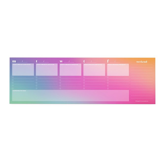 Student Weekly Schedule Deskpad | Erin Condren