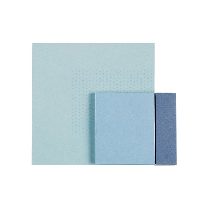 Blue and Green Eco Friendly Sticky Notepad Shapes 3-Pack | Erin Condren