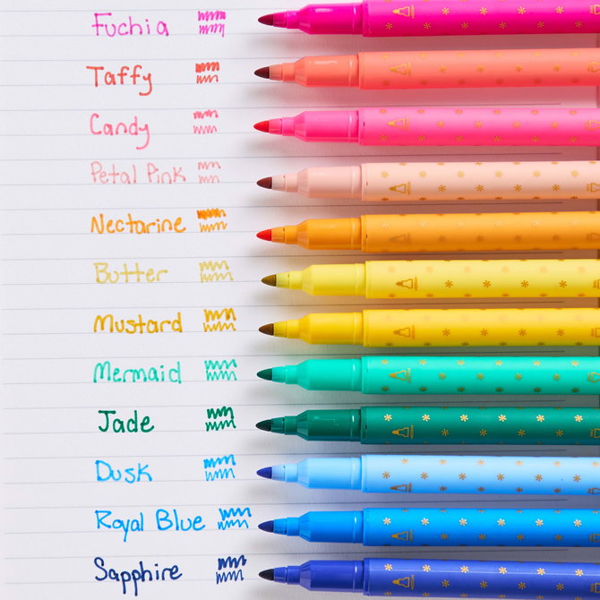 Colorful Dual-Tip Markers 12-Pack | Erin Condren