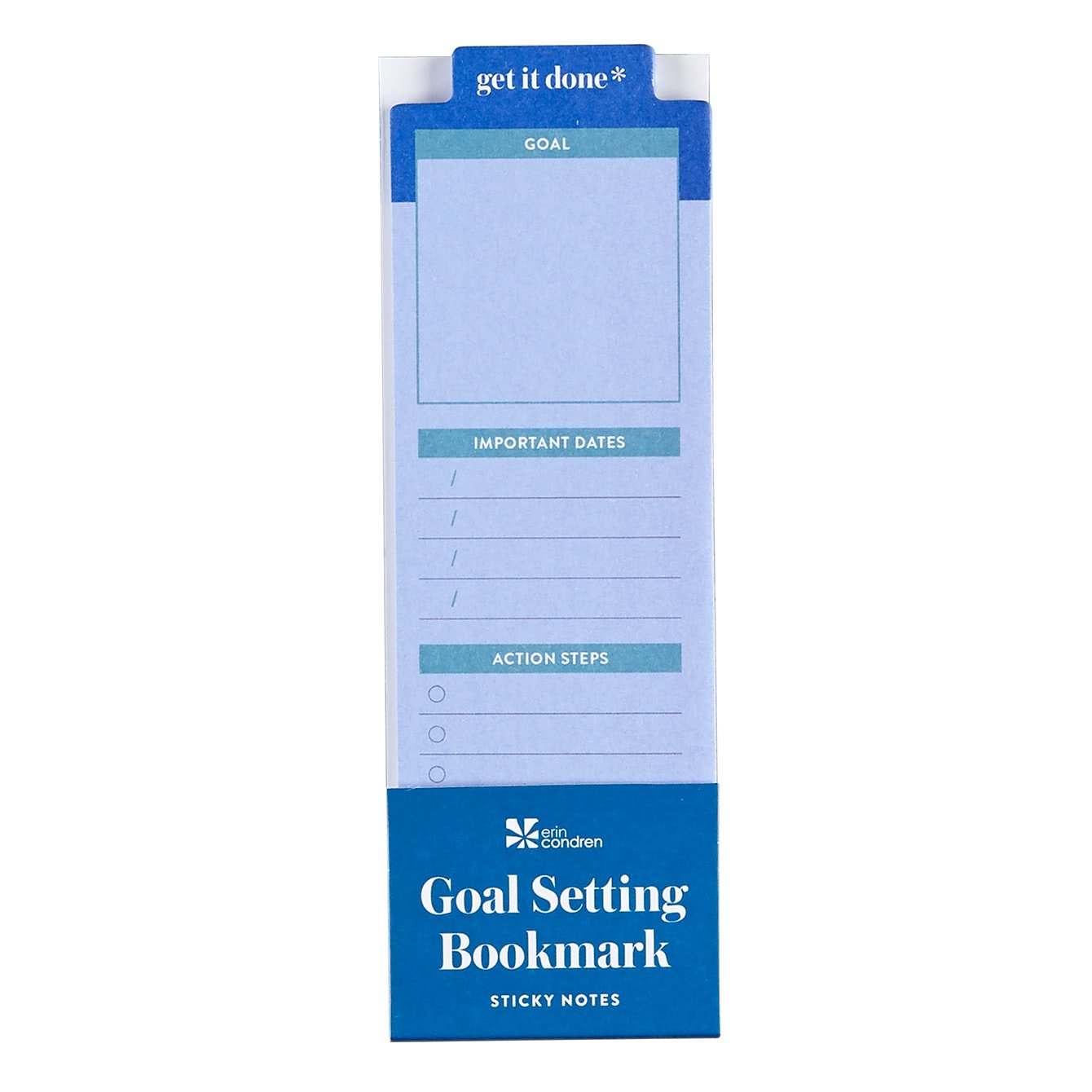 Goal Setting Bookmark Sticky Notes | Erin Condren