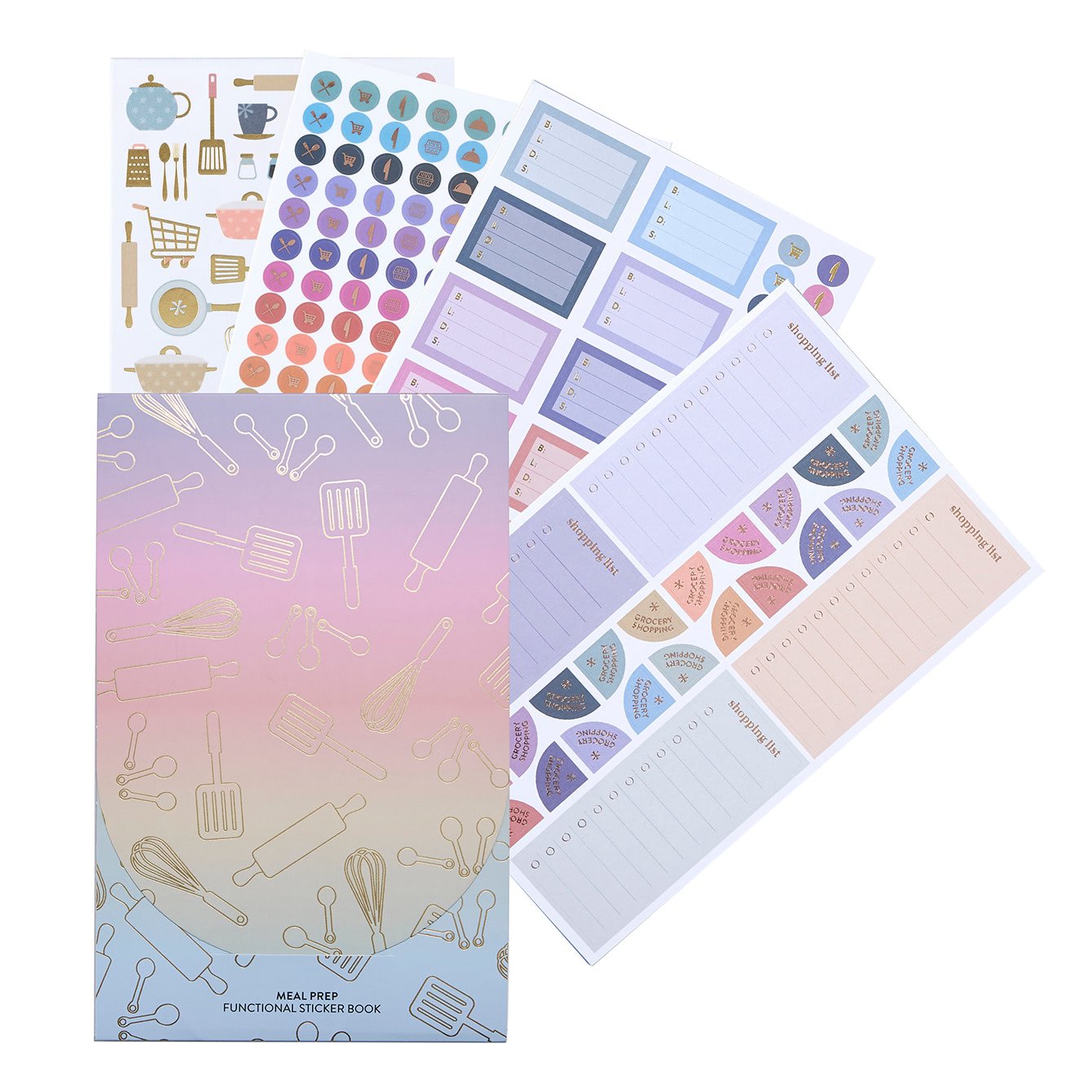 Meal Prep Functional Sticker Book | Erin Condren