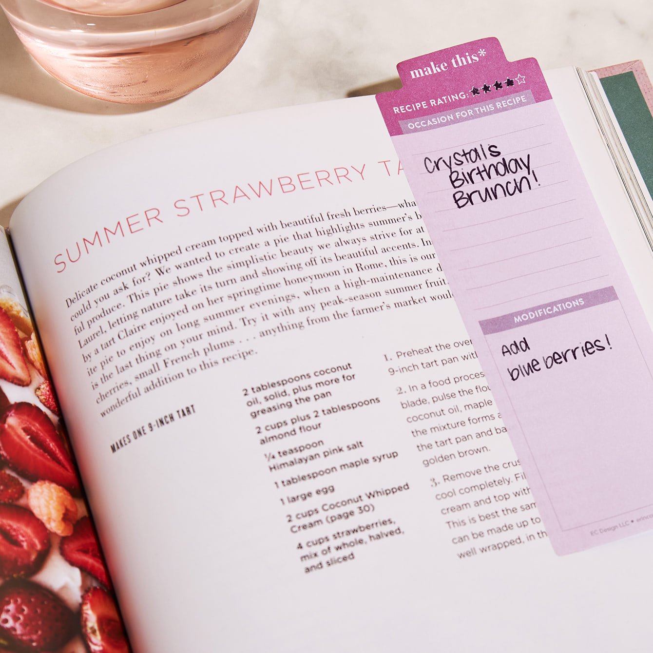 Recipe Bookmark Sticky Notes | Erin Condren