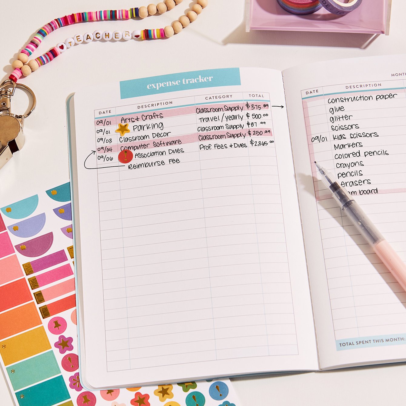 PetitePlanner Teacher Tracker | Erin Condren