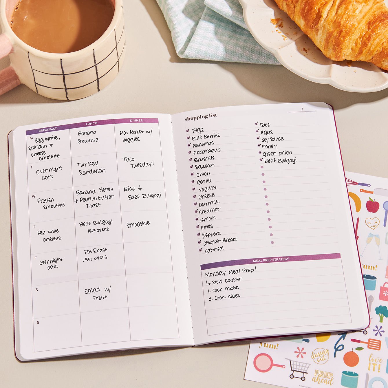 Tie Dye Stripes PetitePlanner Meal Planner | Erin Condren