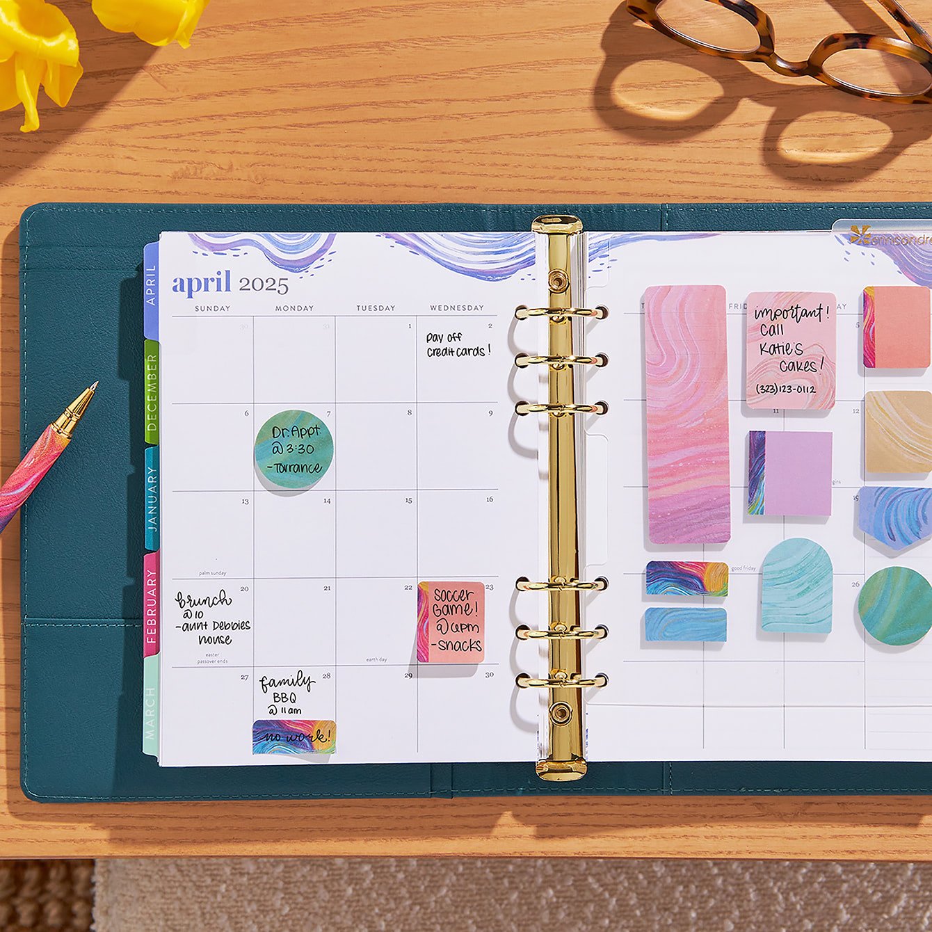 Evolve A5 Ring Agenda StylizedSticky™ Notes | Erin Condren