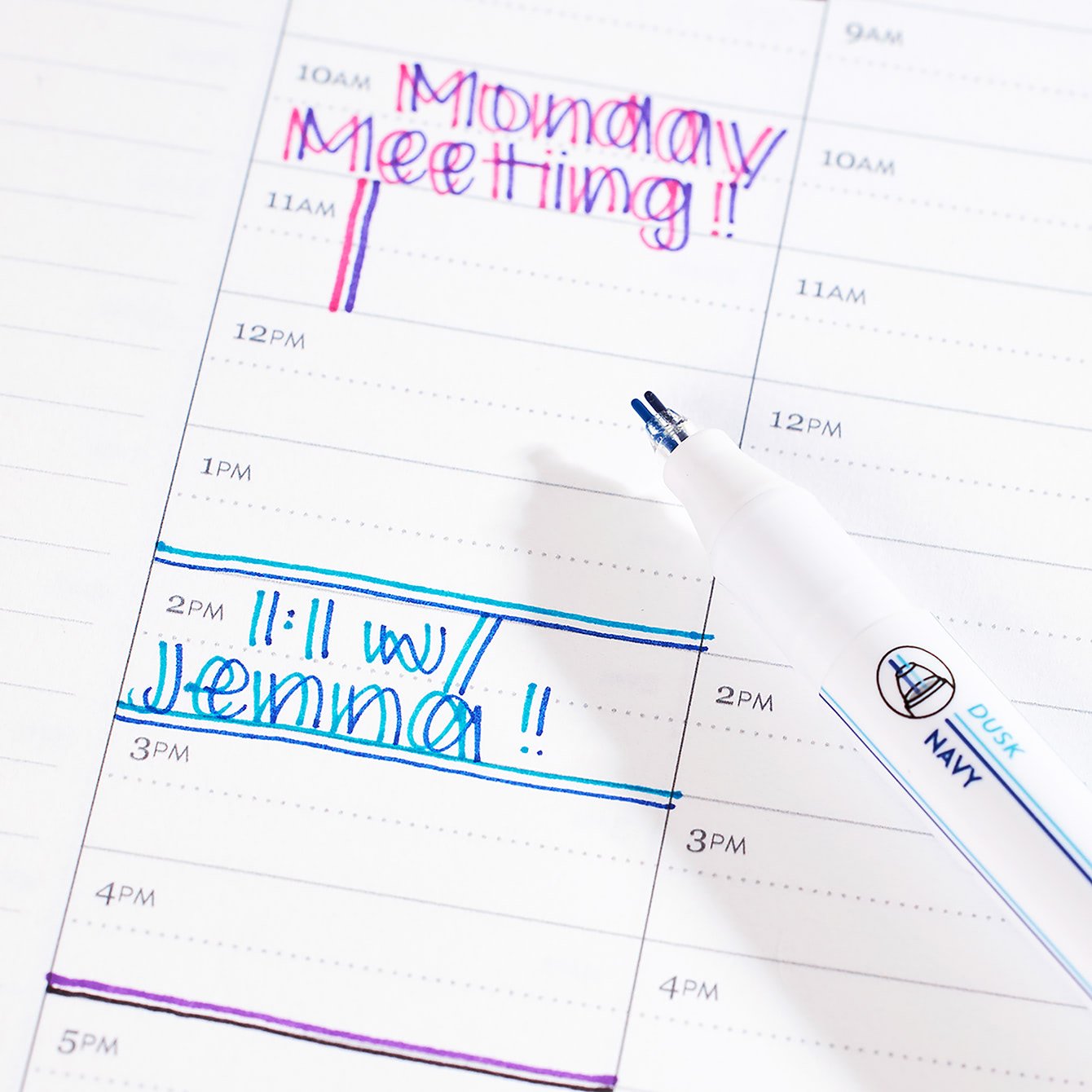 Double Line Marker Pens 6-Pack | Erin Condren