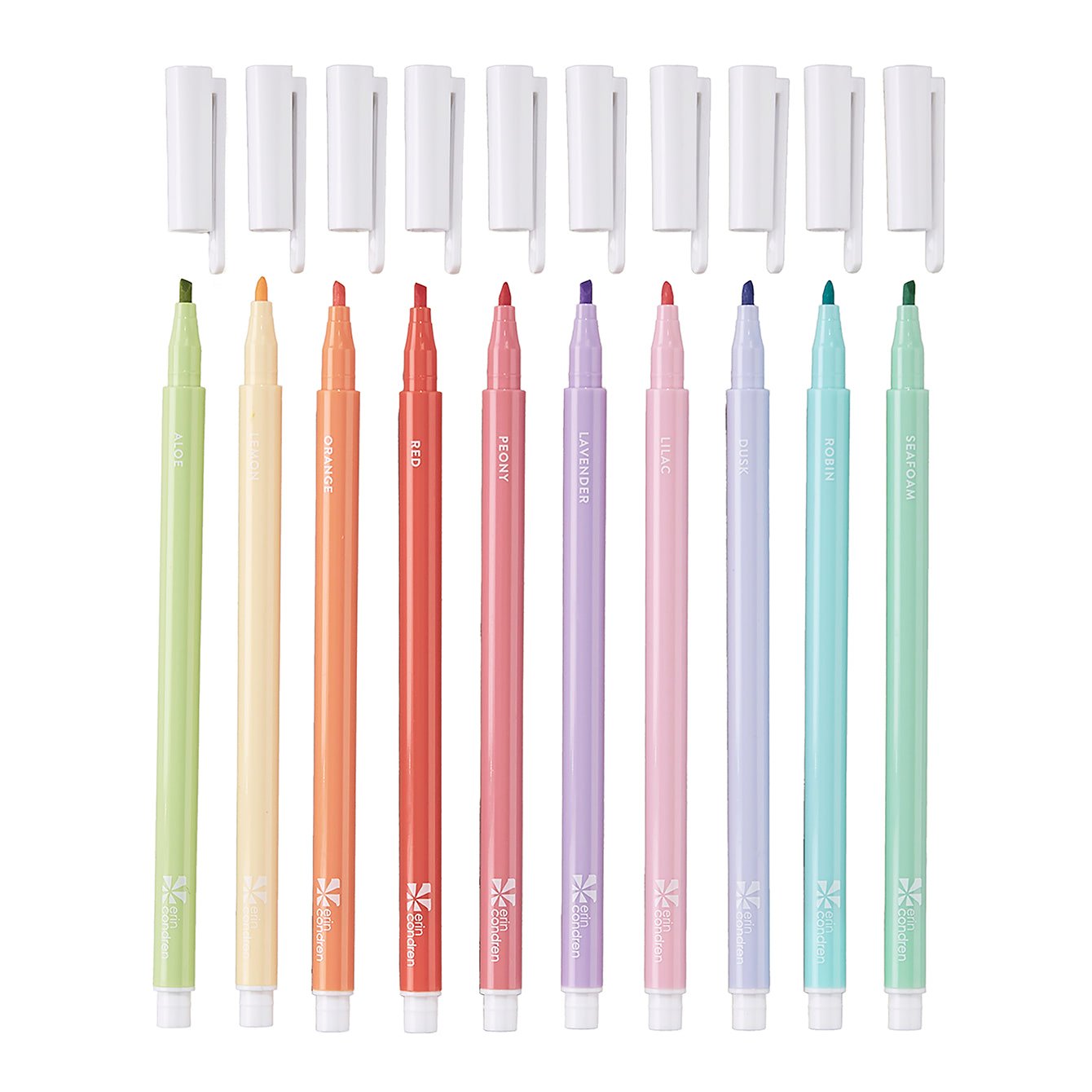 Essentials Fine Tip Highlighters 10-Pack | Erin Condren