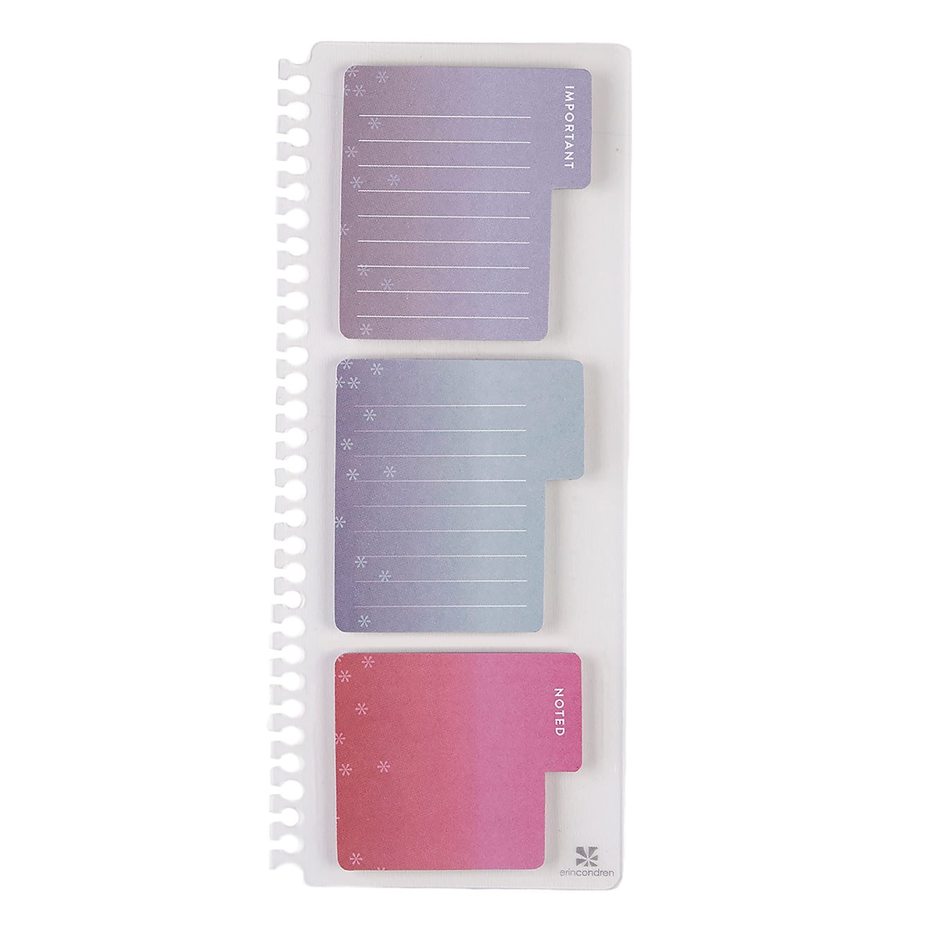 Universal Snap-In Tabbed Sticky Notes 3-Pack | Erin Condren