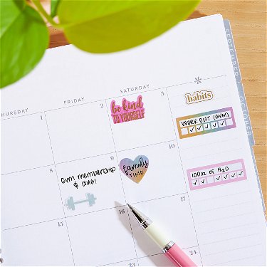 Healthy Habits Envelope Sticker Pack | Erin Condren