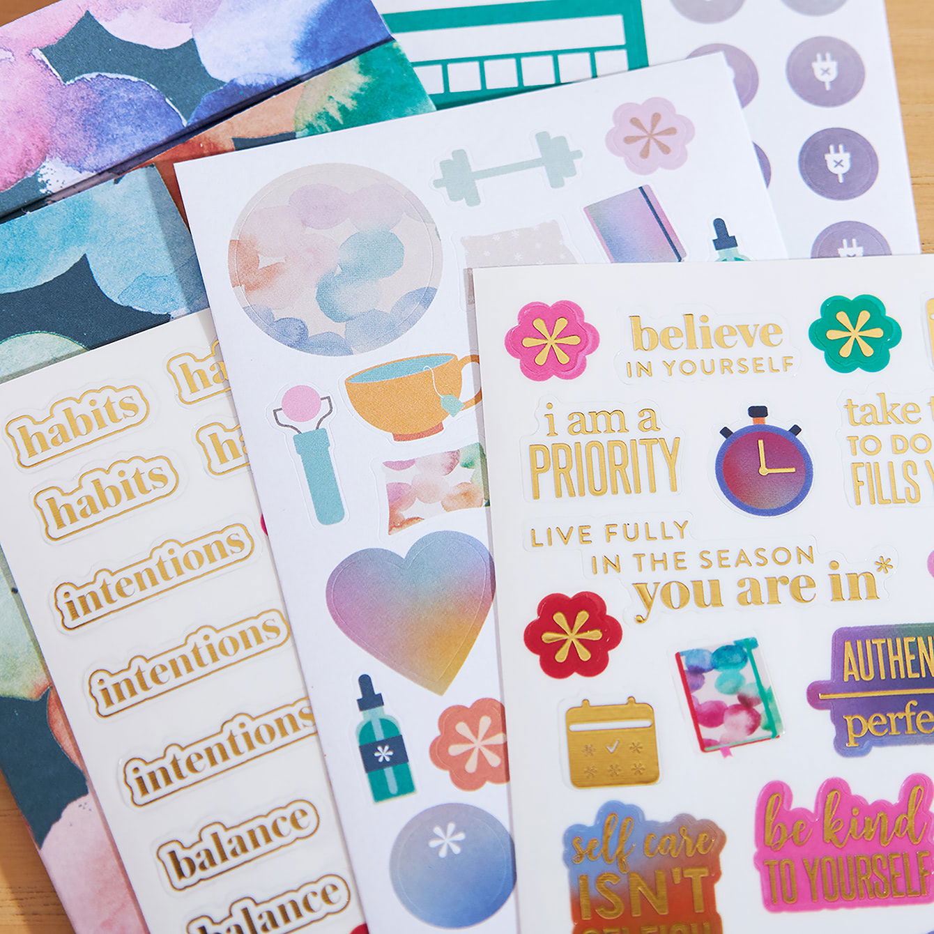 Healthy Habits Envelope Sticker Pack | Erin Condren