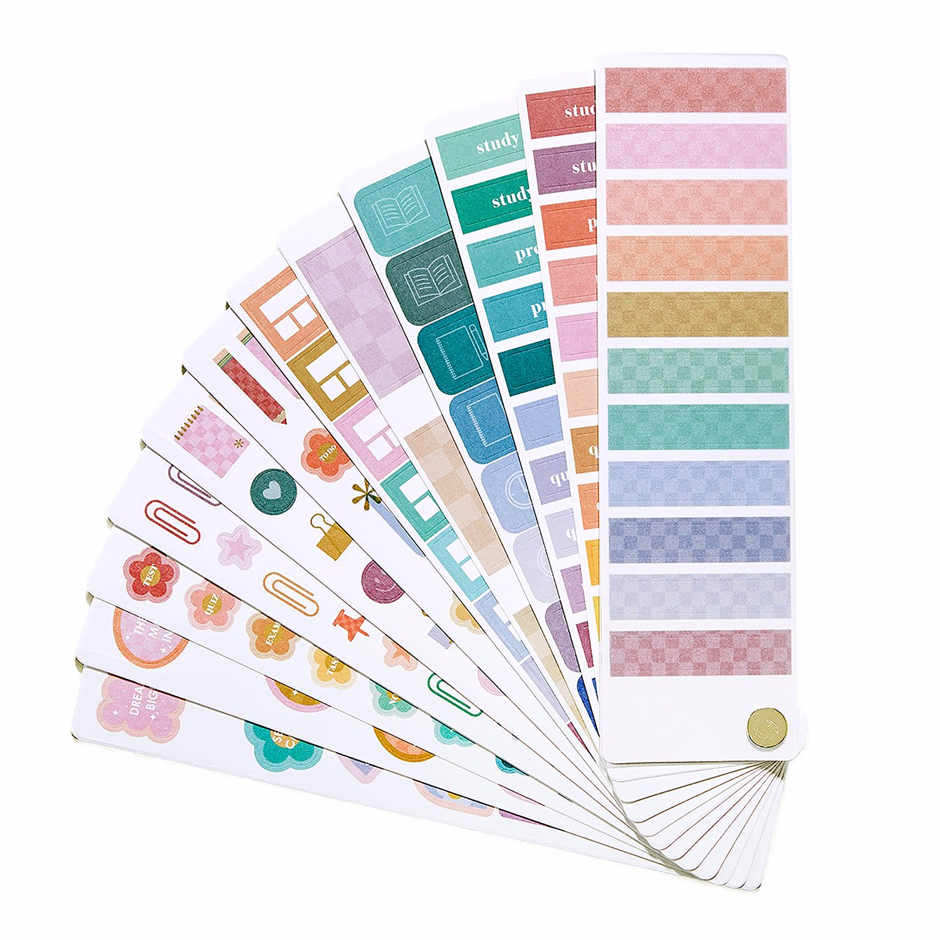 Student Functional Fan Sticker Book | Erin Condren
