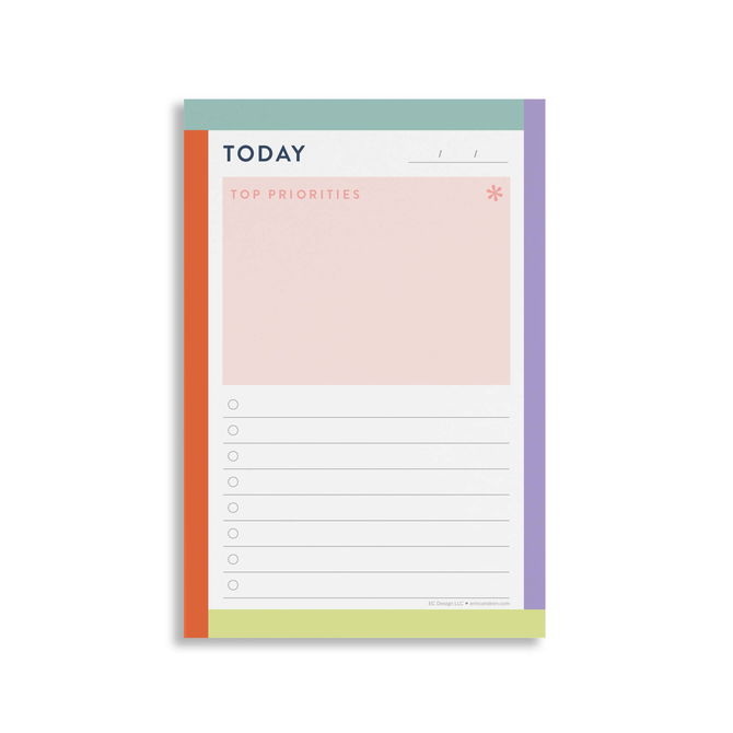 Daily Priorities Sticky Notepad | Erin Condren