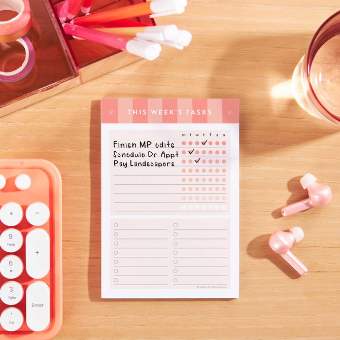 Weekly Tasks Sticky Notepad | Erin Condren