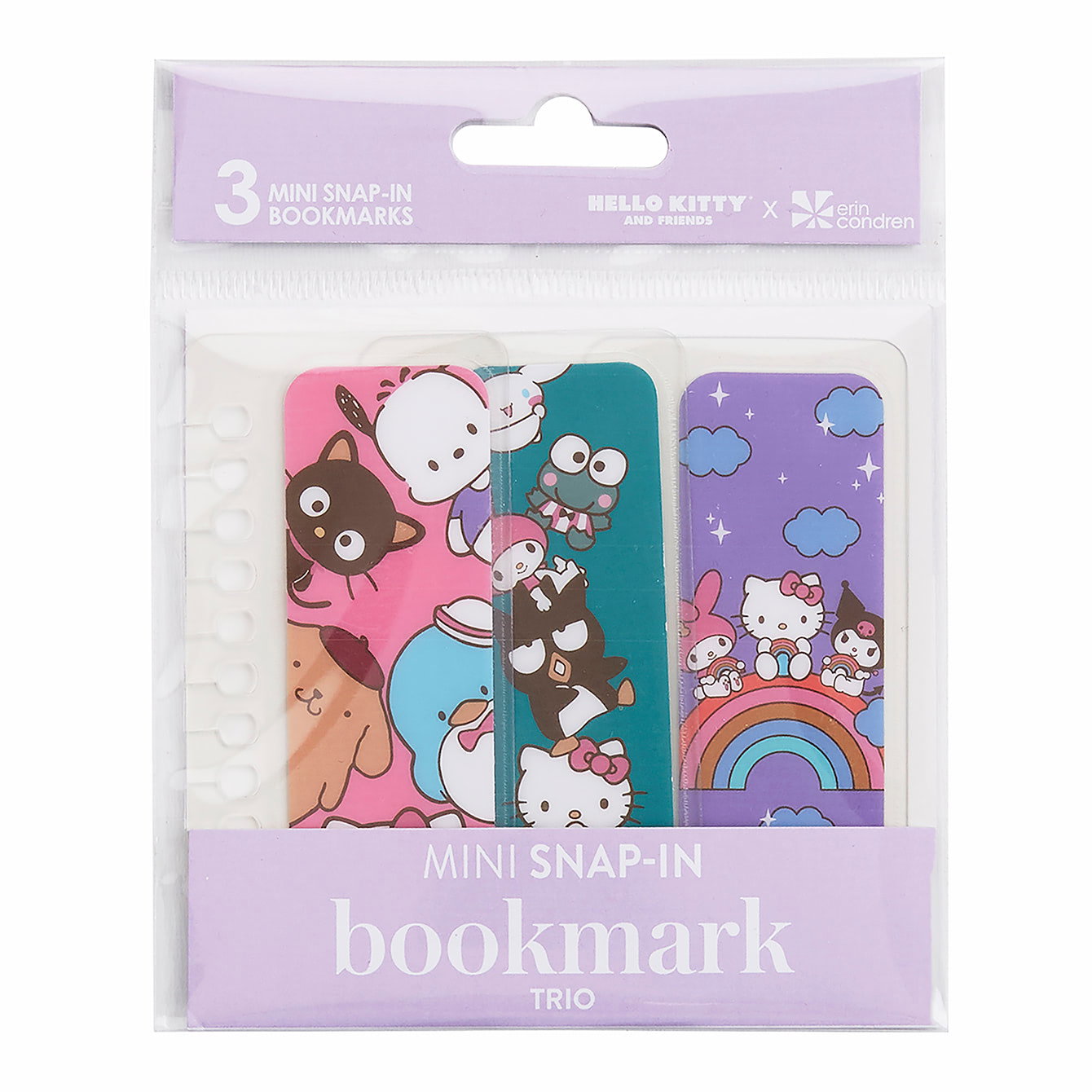 Hello Kitty and Friends Mini Snap-In Bookmark Trio | Erin Condren