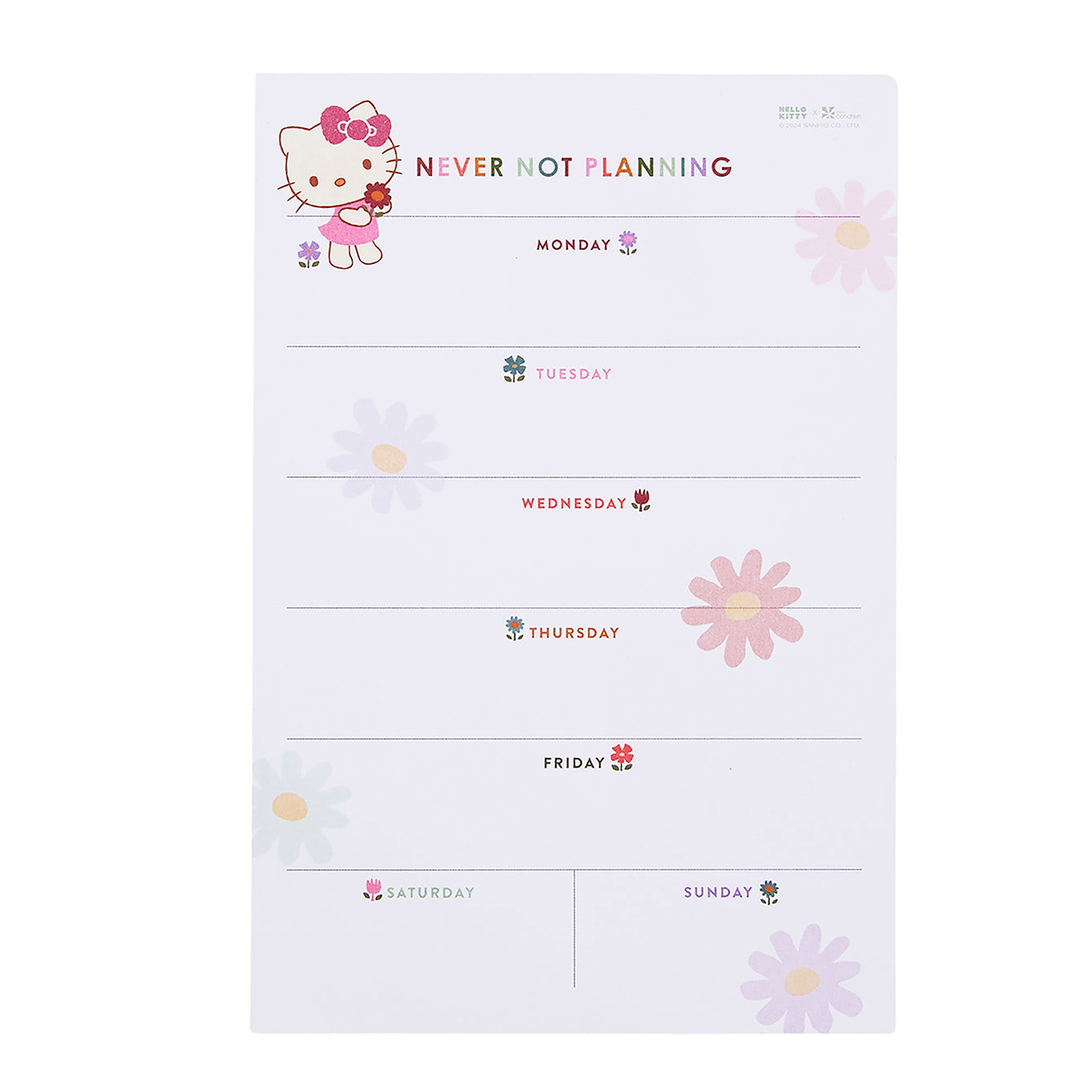 Hello Kitty and Friends Weekly Sticky Notepad | Erin Condren