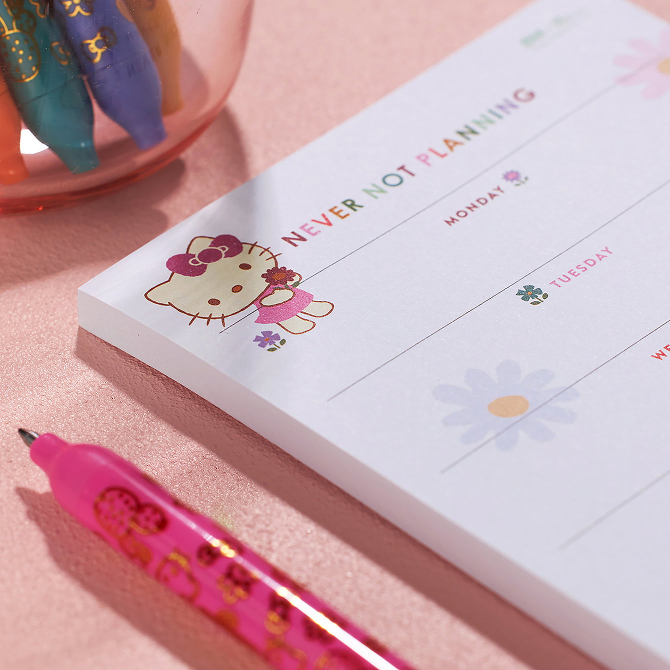 Hello Kitty and Friends Weekly Sticky Notepad | Erin Condren