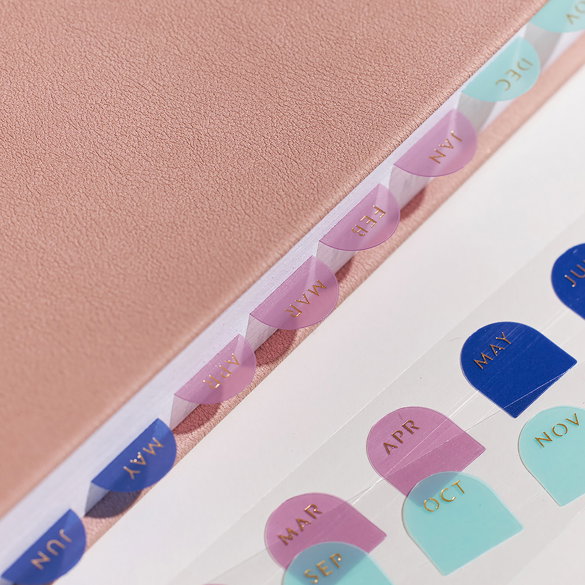 Monthly Adhesive Tabs Organizer Tabs For Binders Global Printed ...