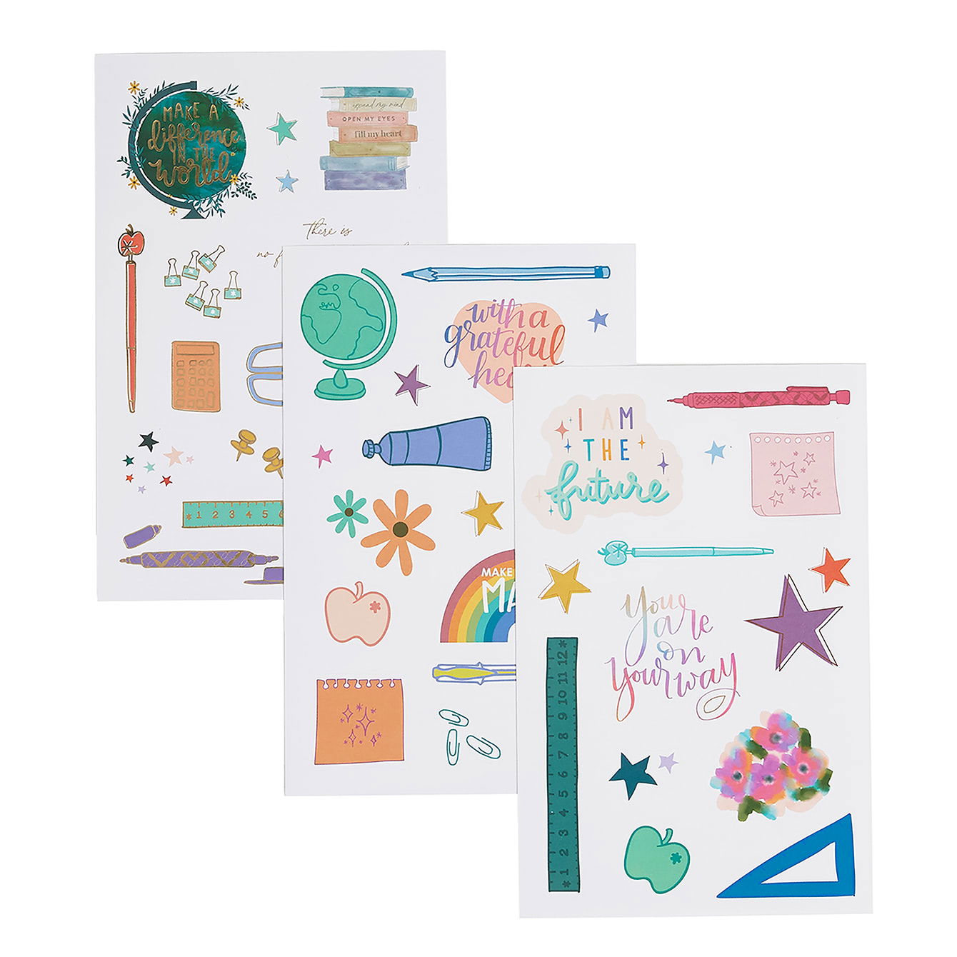 Vinyl Teacher Sticker Sheets 3-Pack | Erin Condren