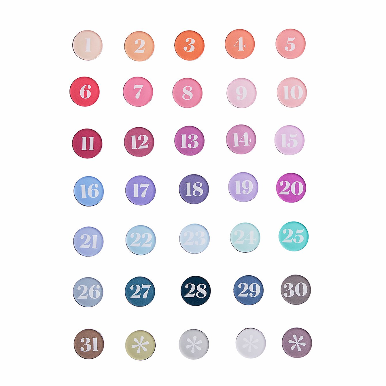 Colorful Magnetic Date Dots | Erin Condren