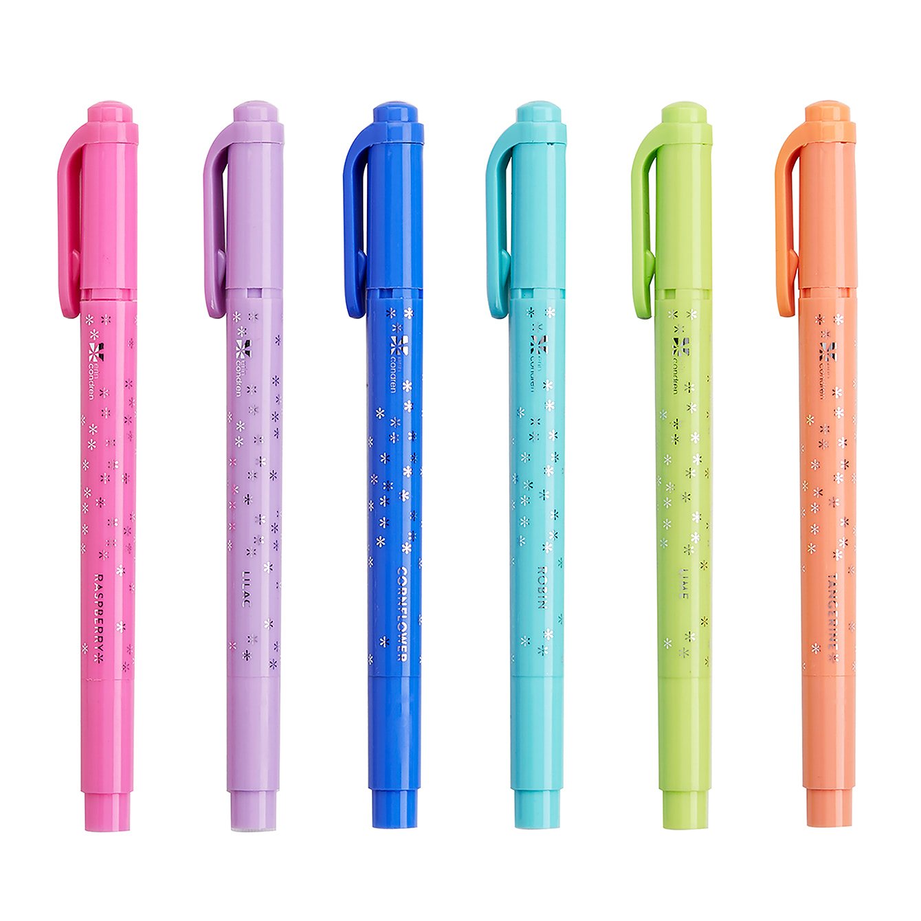 Glitter Dual-Tip Dot and Chisel Markers 6-Pack | Erin Condren