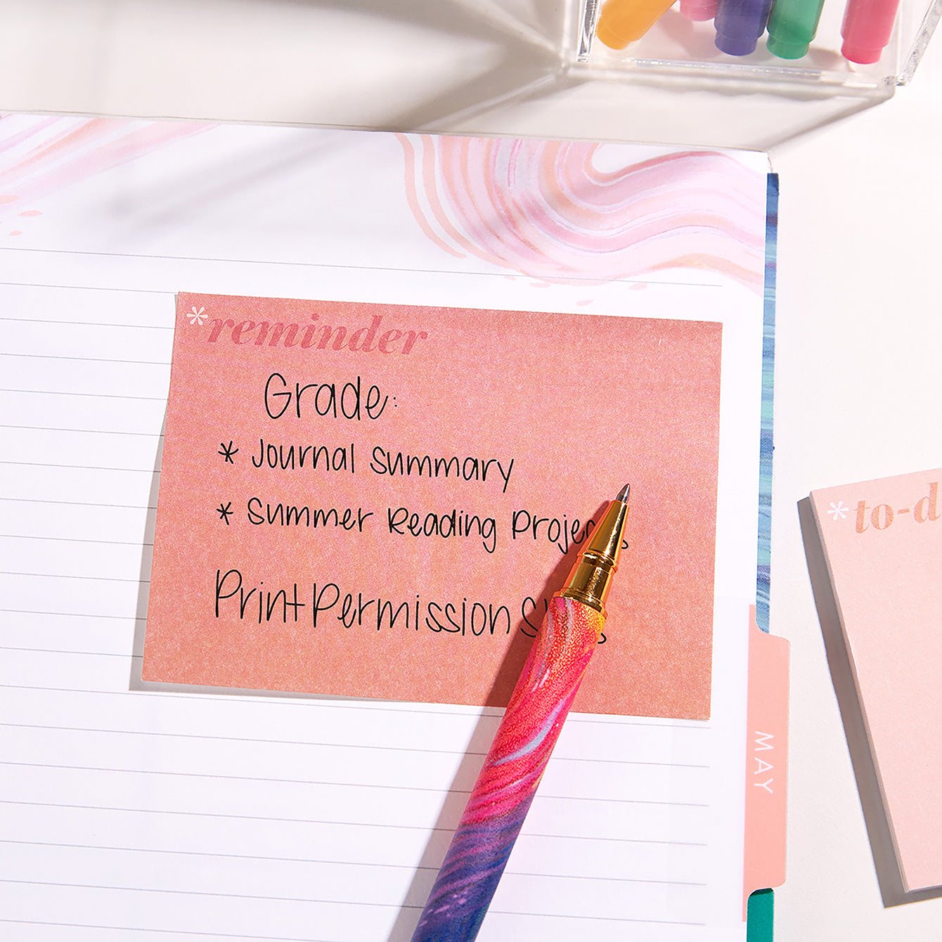 Planning Sticky Notes and Acrylic Holder Bundle | Erin Condren