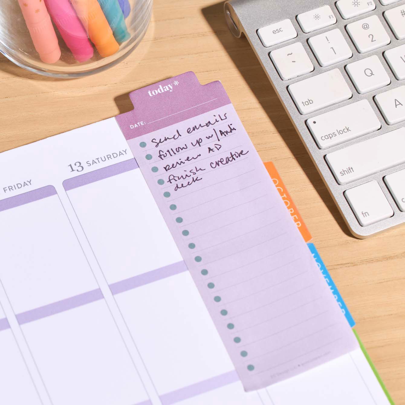 Daily Checklist Bookmark Sticky Notes | Erin Condren