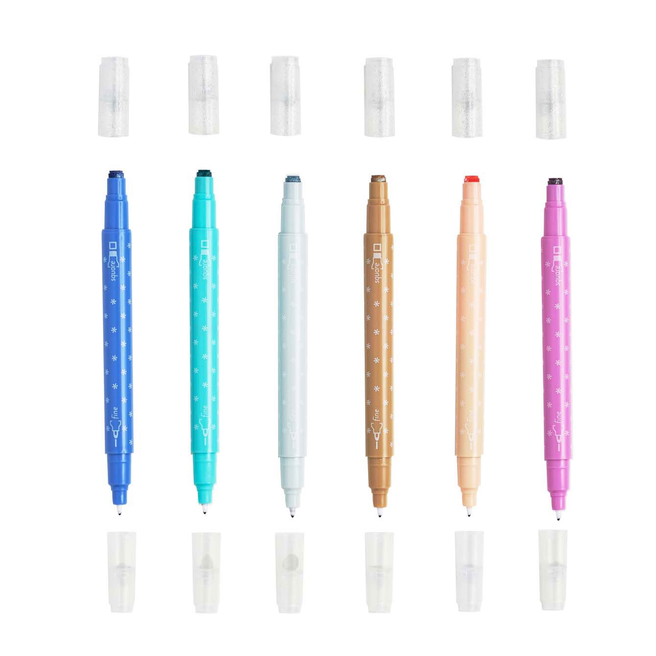 Metallic Checklist Dual-Tip List Markers™ 6-Pack | Erin Condren