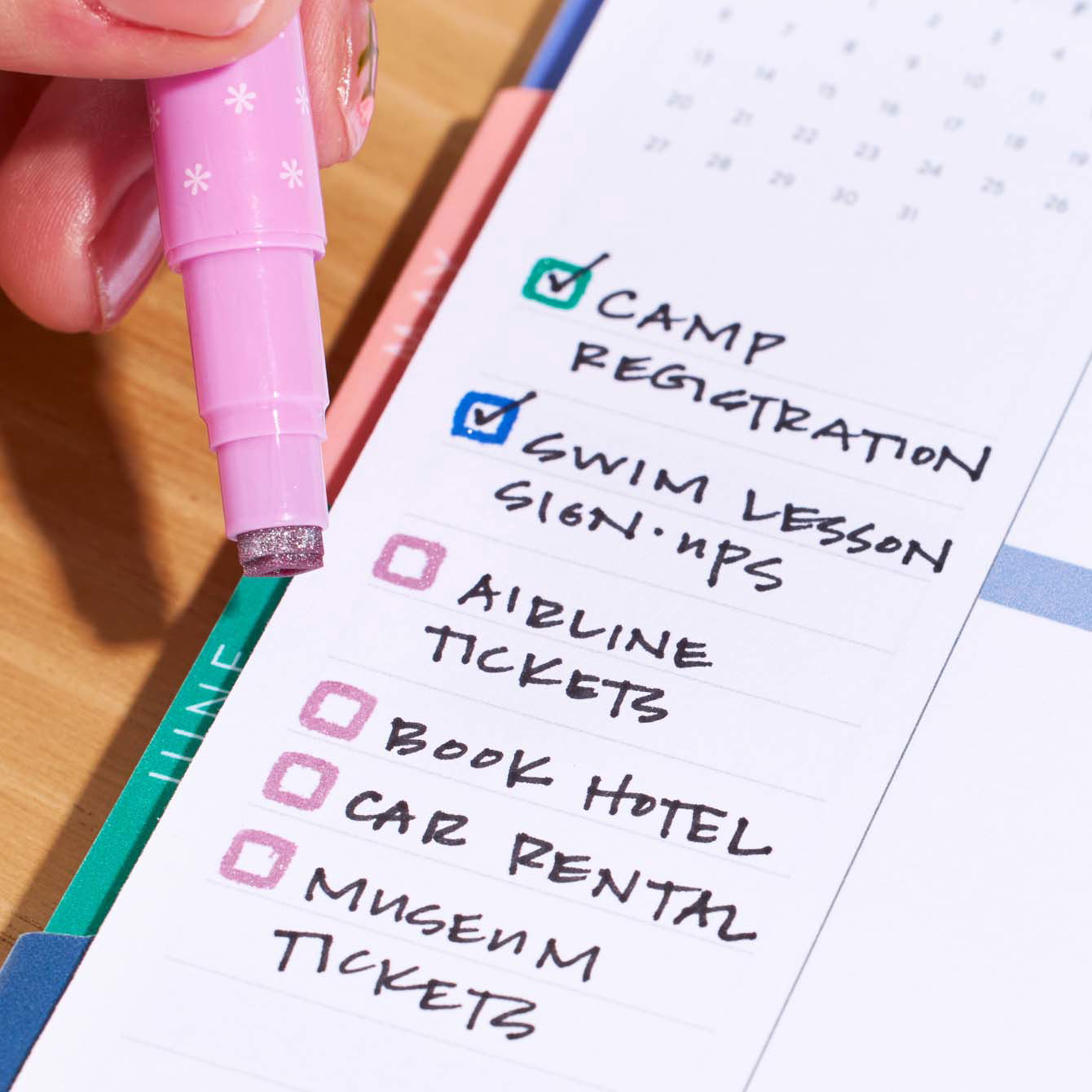Metallic Checklist Dual-Tip List Markers™ 6-Pack | Erin Condren