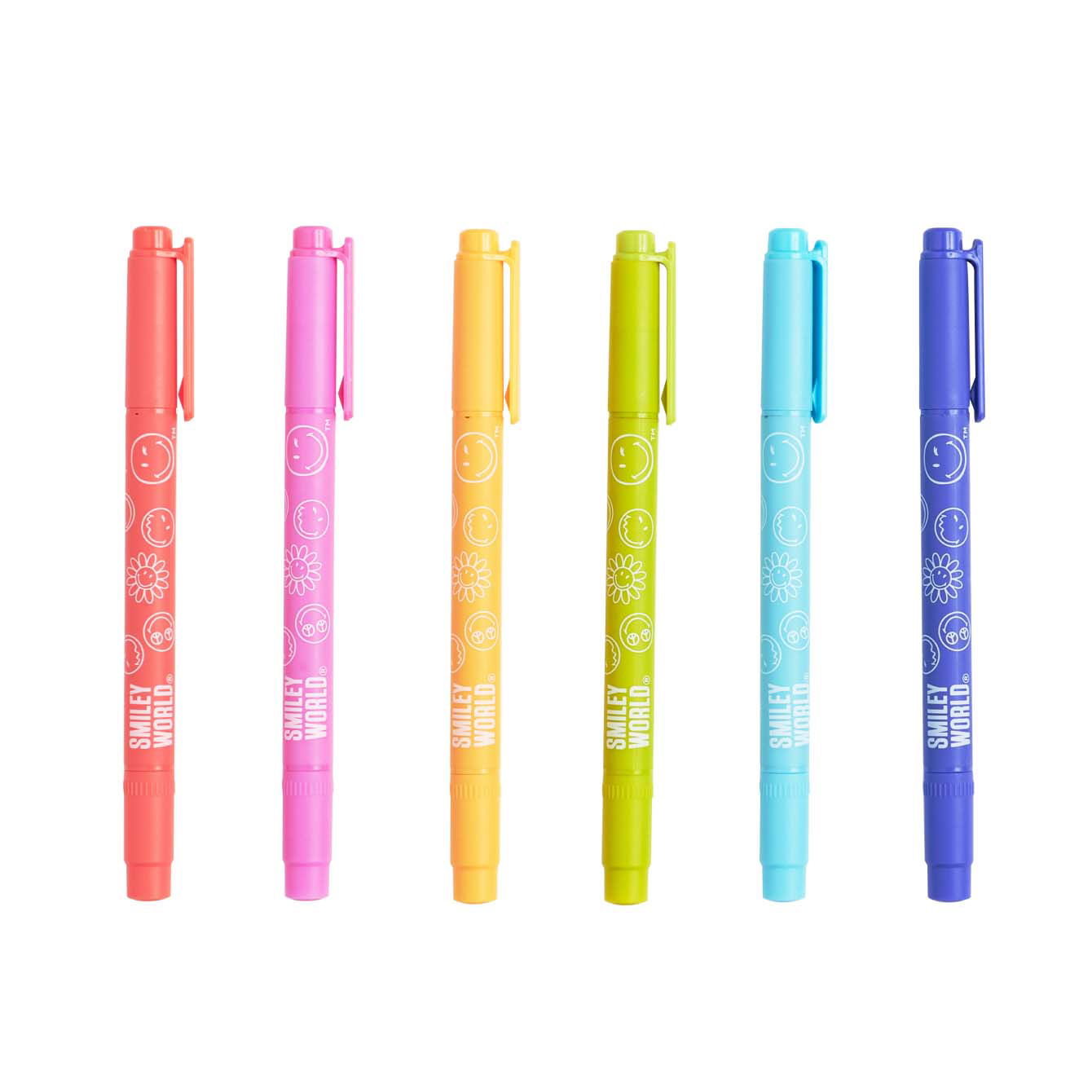 SmileyWorld® Dual-Tip Markers 6-Pack | Erin Condren