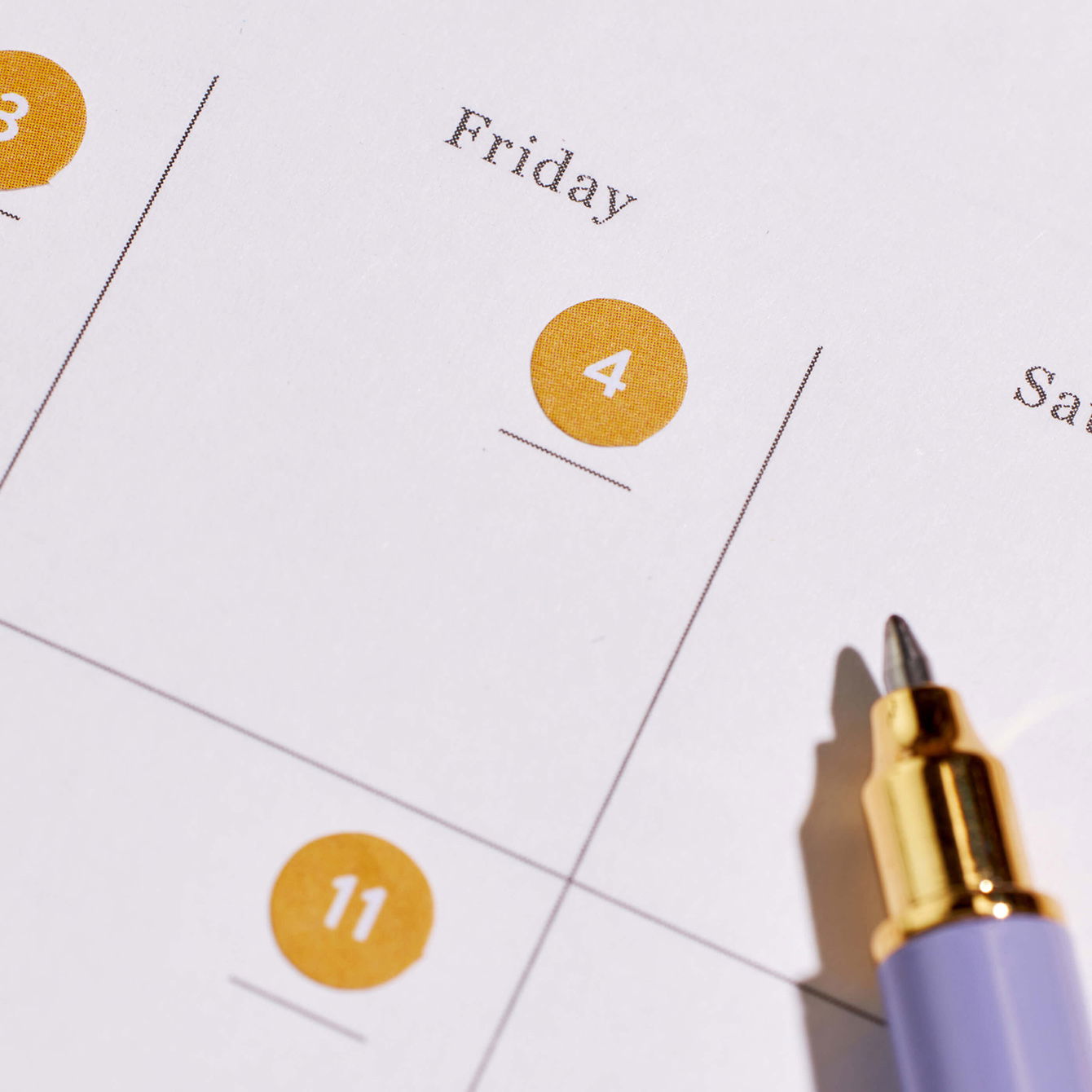 Colorful Calendar Date Dots | Erin Condren