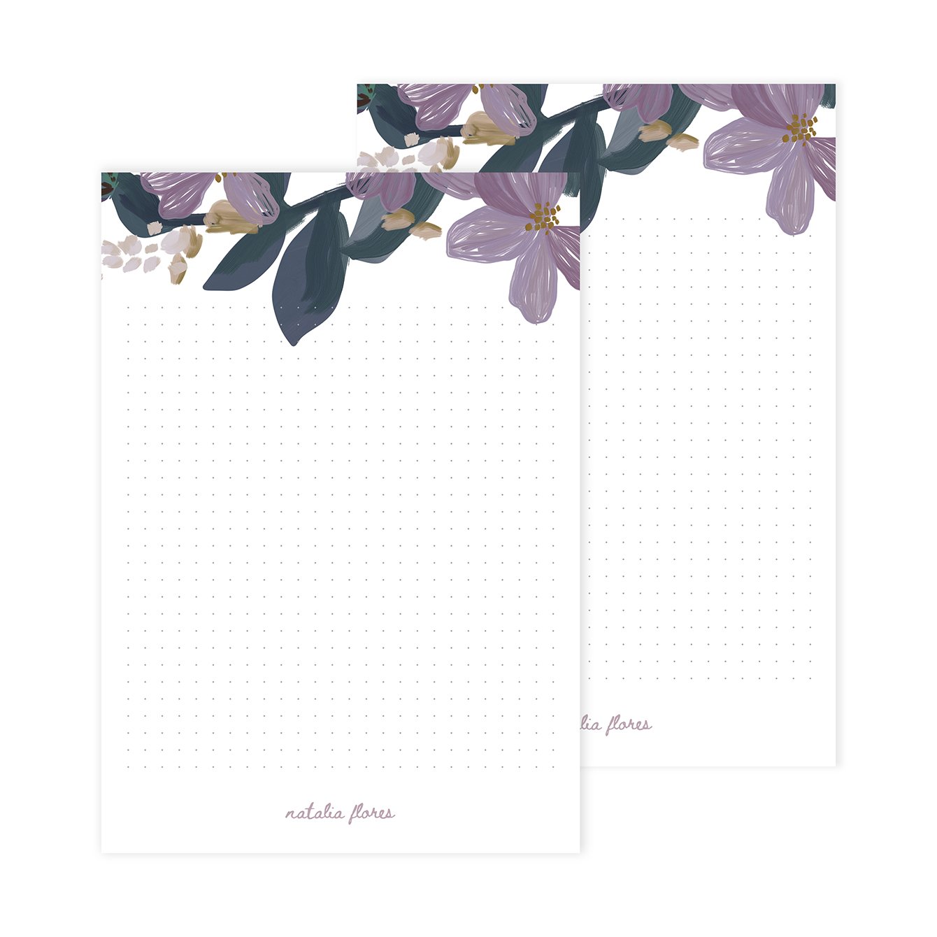 Bold Blooms Butterflies Notepad 2pk | Erin Condren