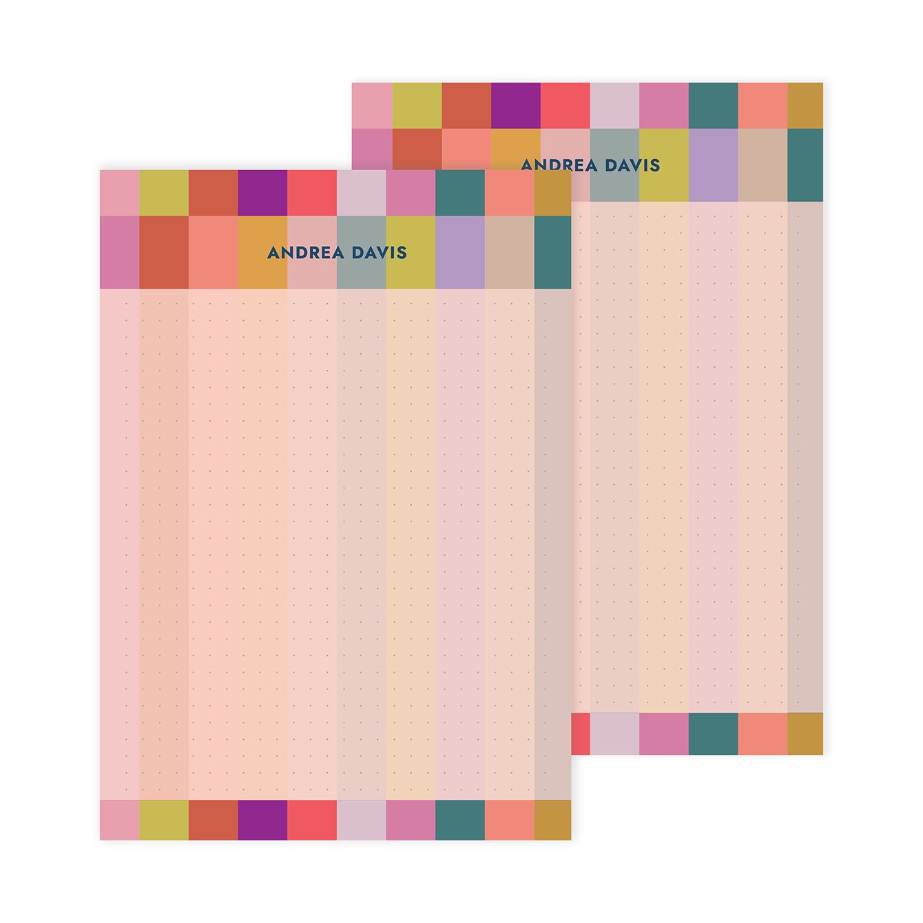 Tonal Stripes Notepad 2pk | Erin Condren