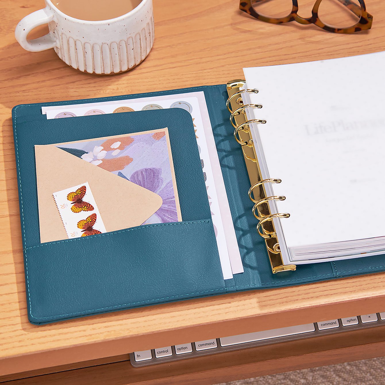 Peacock A5 Ring Agenda Cover | Erin Condren