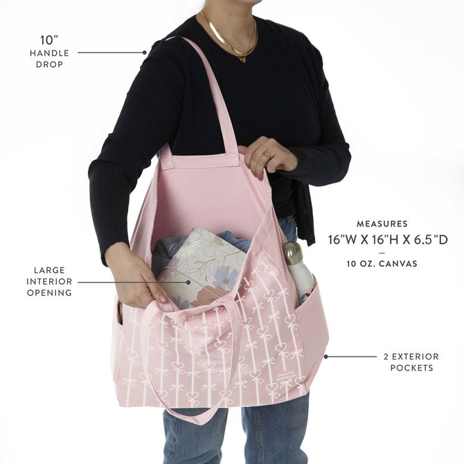 Healthcare Chic Canvas Pocket Tote Bag | Erin Condren