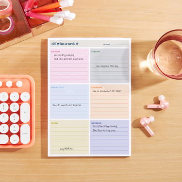 Oh! What A Week Planning Notepad | Erin Condren