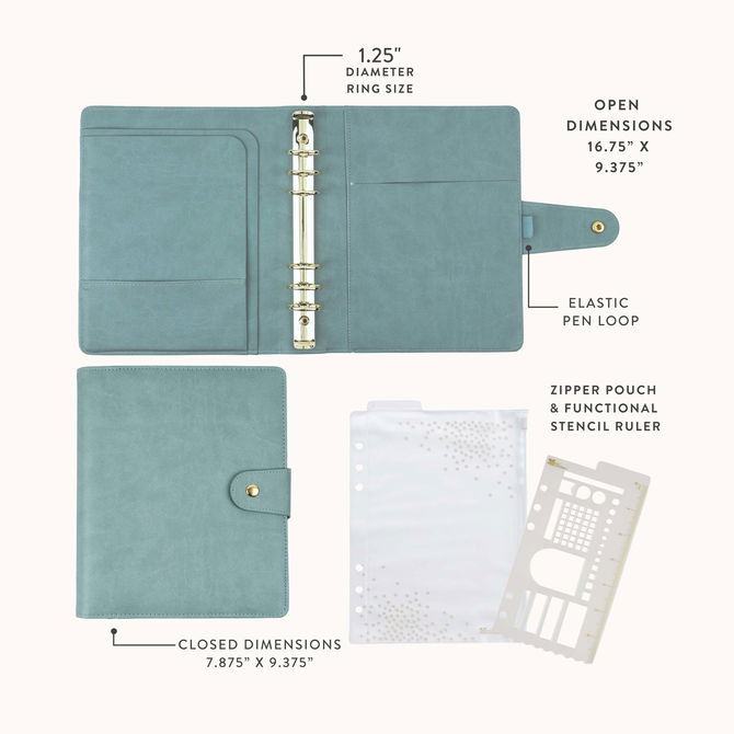 Eucalyptus A5 Daily LifePlanner™ Ring Agenda | Erin Condren