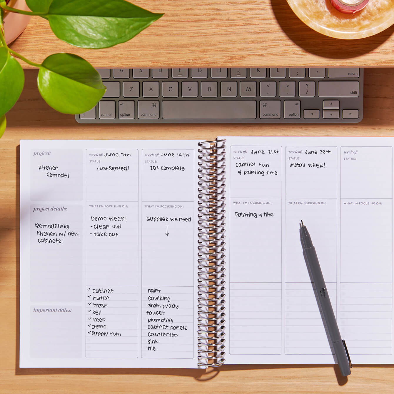 7x9 Project Planning Notebook | Erin Condren