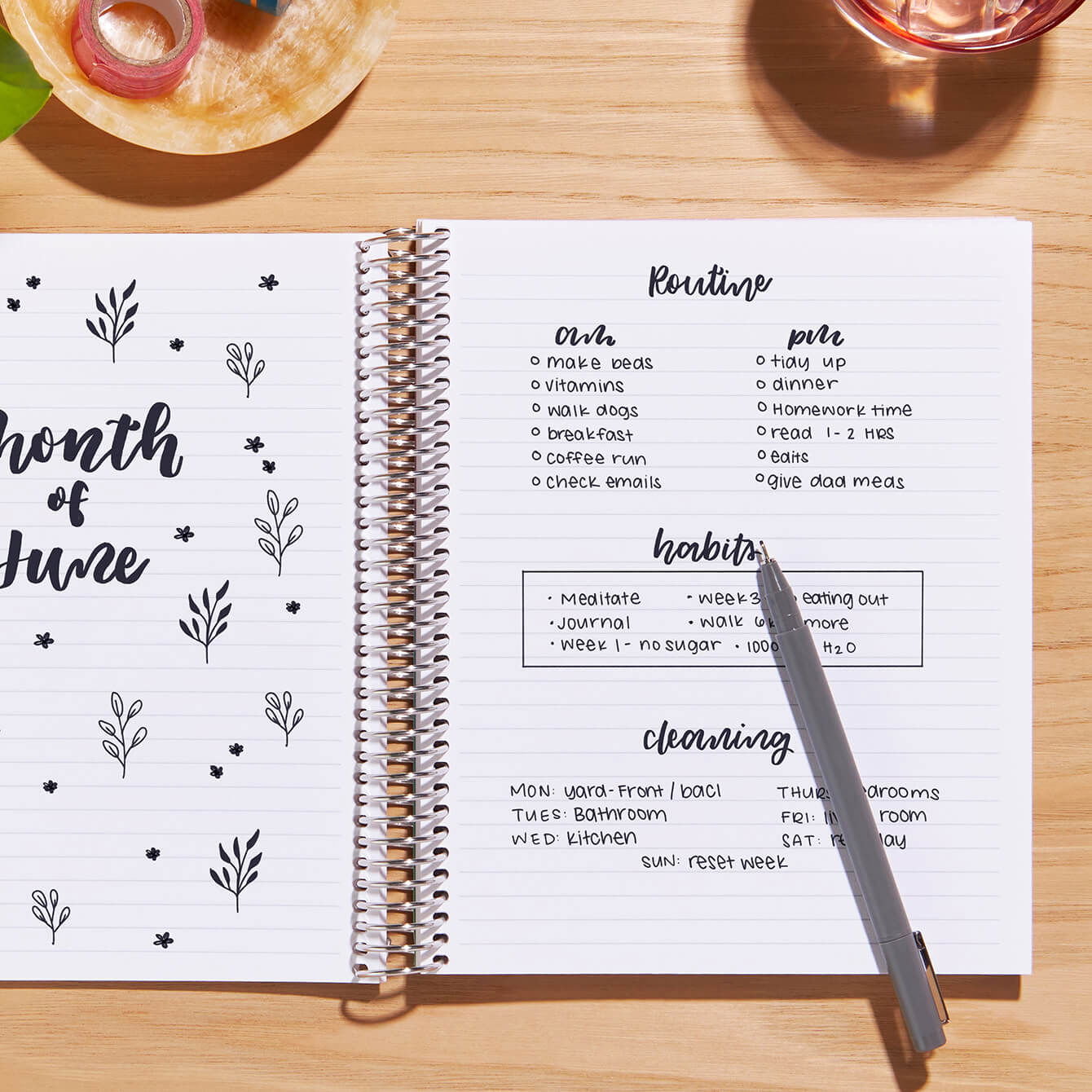 Floral 3 Subject Notebook | Erin Condren