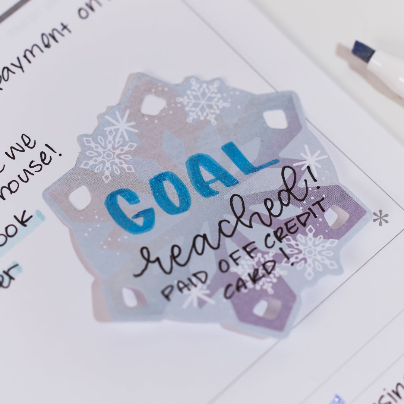 Winter Snowflake Sticky Notes | Erin Condren