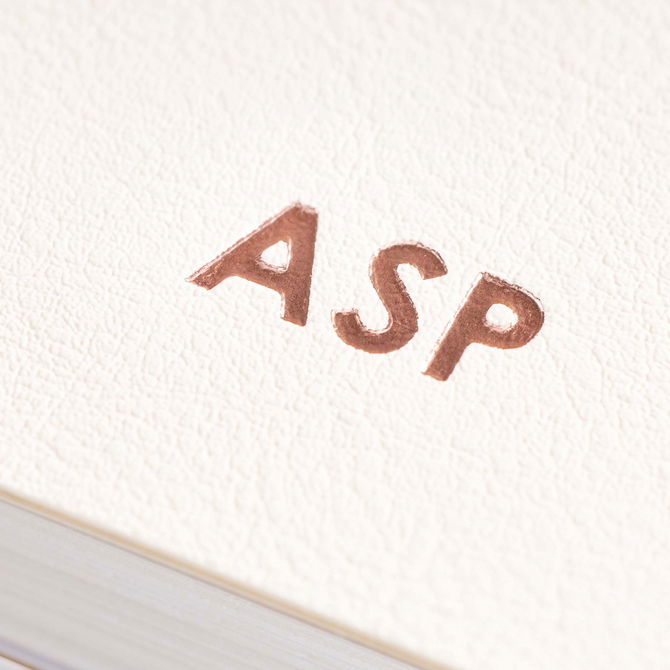 Cream Vegan Leather A5 Notebook | Erin Condren