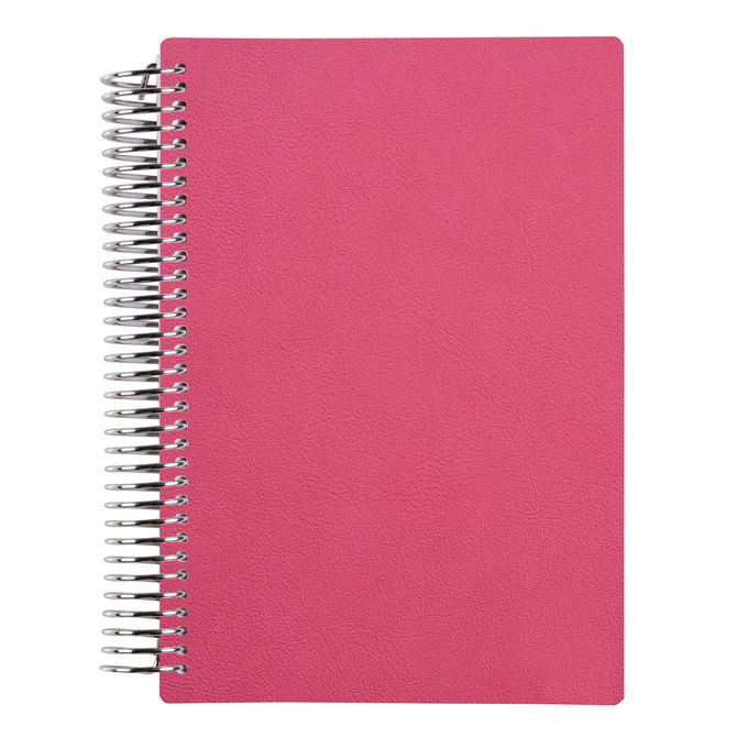 Fuchsia Vegan Leather A5 Notebook | Erin Condren