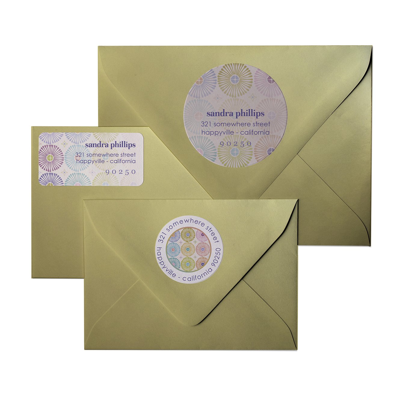 Modern Geometric Return Address Labels | Erin Condren