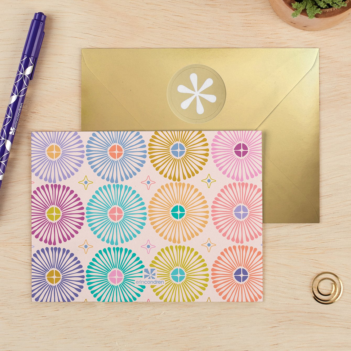 Modern Geometric Personalized Stationery | Erin Condren