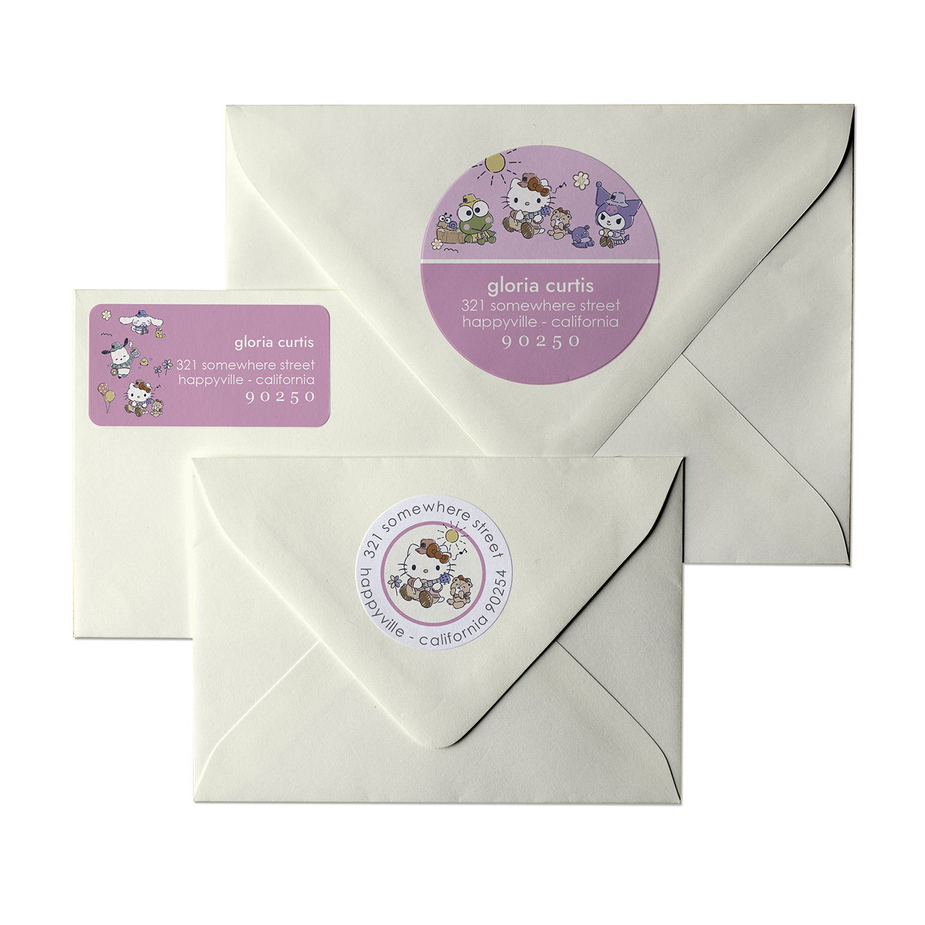 Hello Kitty and Friends Outing Return Address Labels | Erin Condren