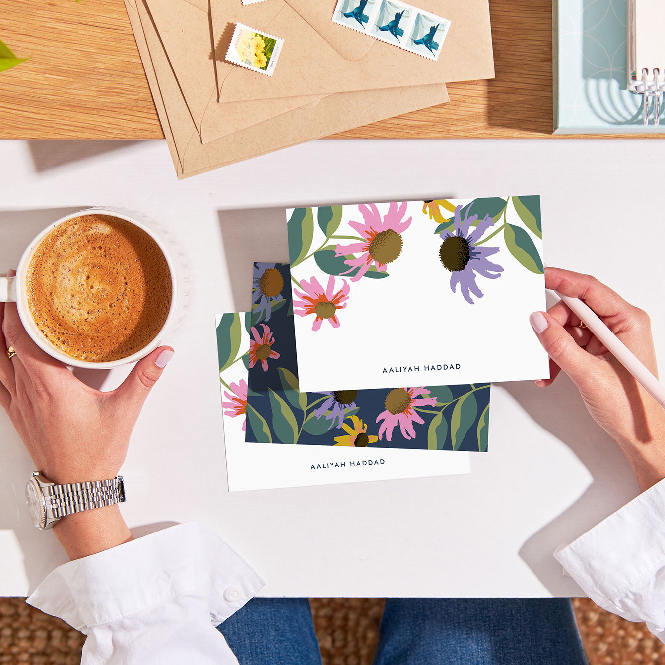 Daisy Blooms Personalized Stationery | Erin Condren