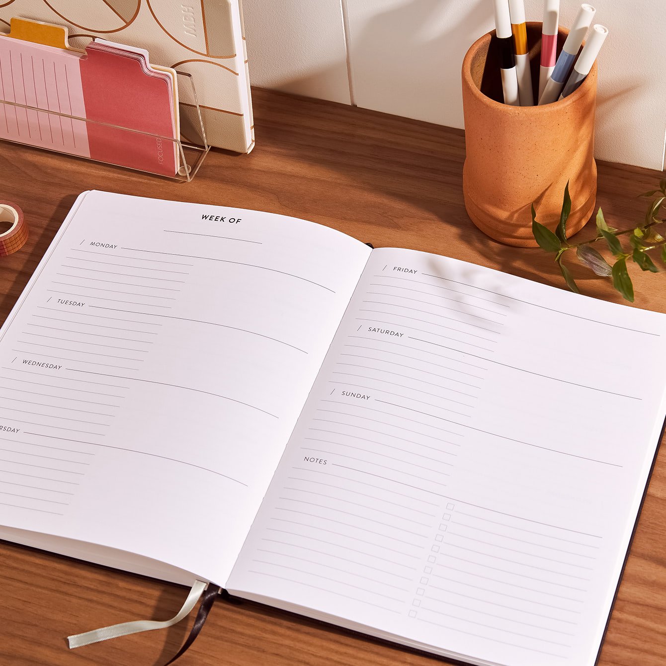 Black Customizable Softbound Focused Planner™ | Erin Condren