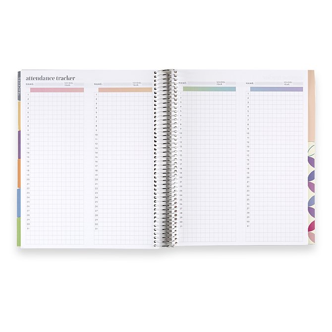 Metallic School Supplies Homeschool Planner | Erin Condren