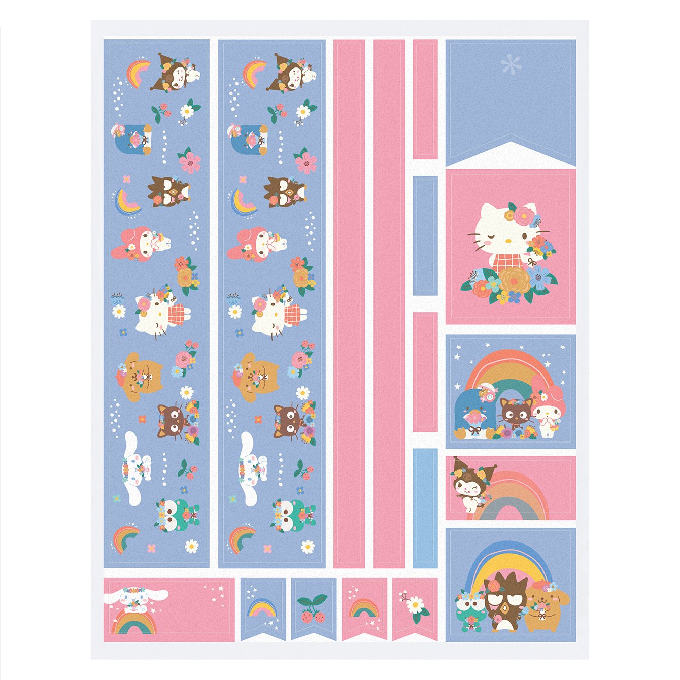 Hello Kitty and Friends Rainbow Days Sticker Sheet | Erin Condren