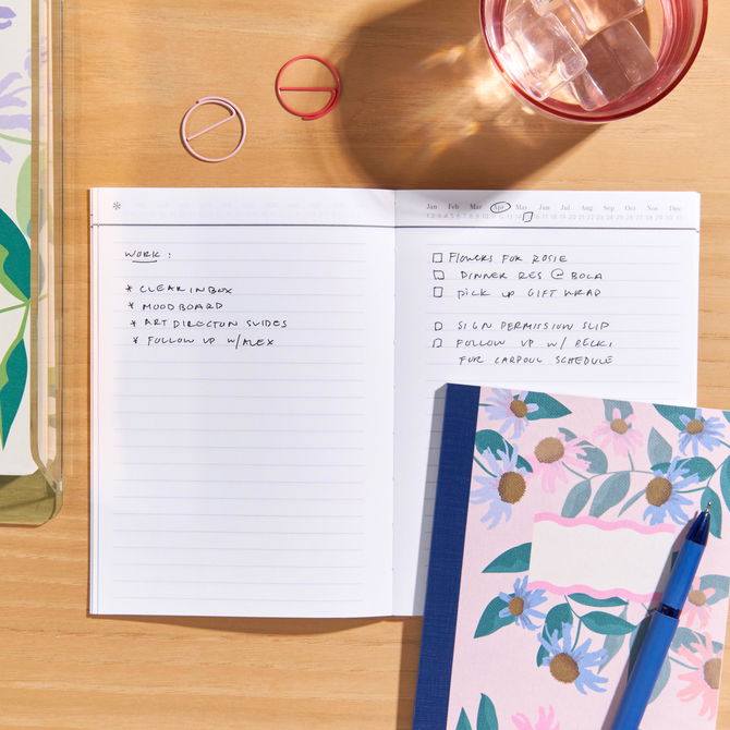 Daisy Blooms Lined B6 Notebook | Erin Condren