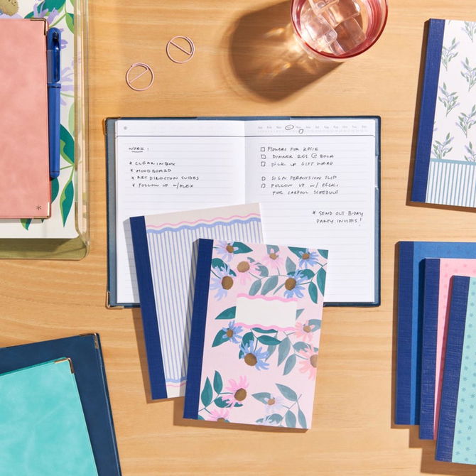 Daisy Blooms Lined B6 Notebook | Erin Condren